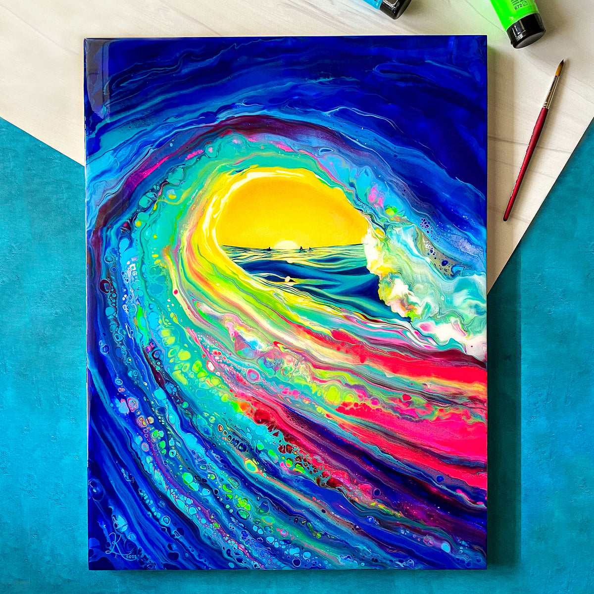 Original - "Neon Pipeline" – Klearwater Studio